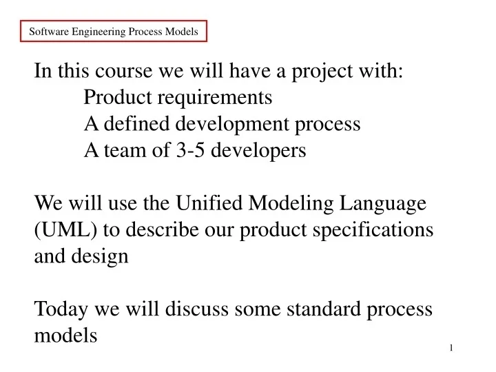 PPT - Software Engineering Process Models PowerPoint Presentation, free ...