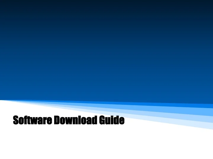 PPT - Software Download Guide PowerPoint Presentation, free download ...
