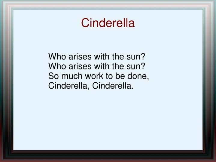 PPT - Cinderella PowerPoint Presentation, free download - ID:9641412