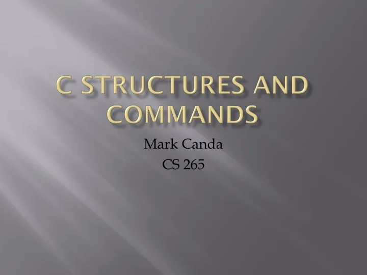 PPT - C Structures and Commands PowerPoint Presentation, free download ...