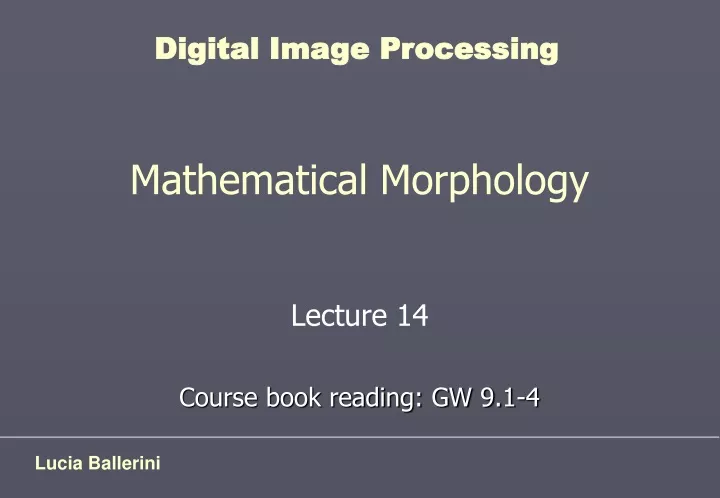 PPT - Mathematical Morphology PowerPoint Presentation, free download ... PPT - Mathematical Morphology PowerPoint Presentation, free download ...