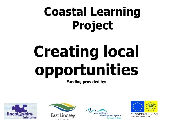 PPT - Coastal Learning Project PowerPoint Presentation, free download ...