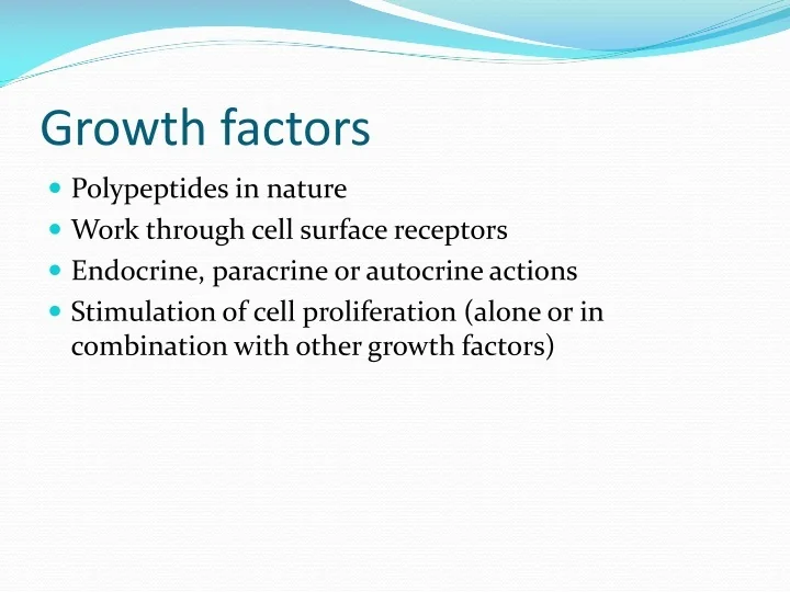 PPT - Growth factors PowerPoint Presentation, free download - ID:9643955