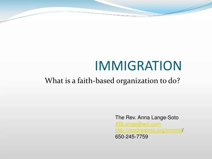 PPT - IMMIGRATION PowerPoint Presentation, free download - ID:9645984