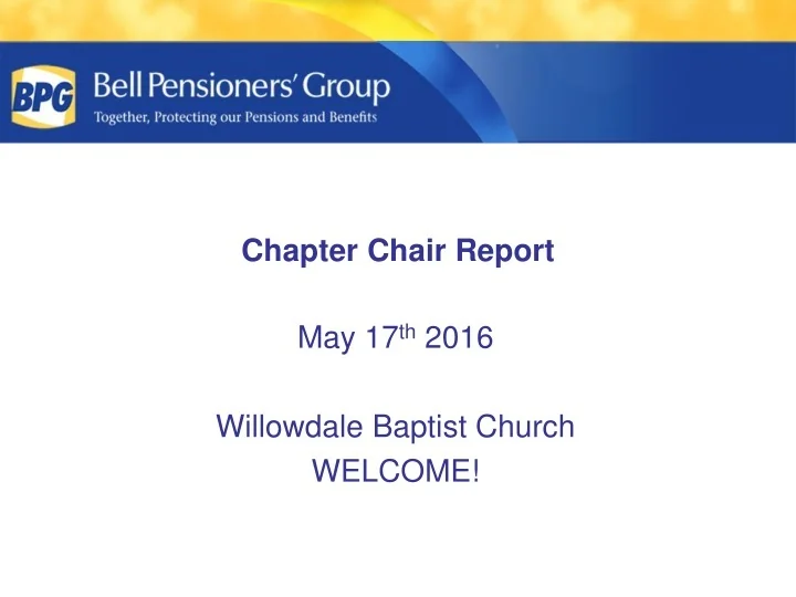 PPT - Chapter Chair Report PowerPoint Presentation, free download - ID ...