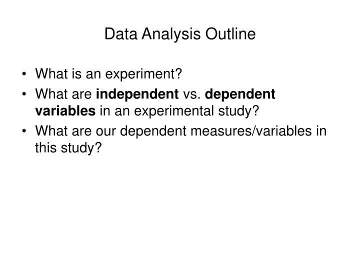 PPT - Data Analysis Outline PowerPoint Presentation, free download - ID ...