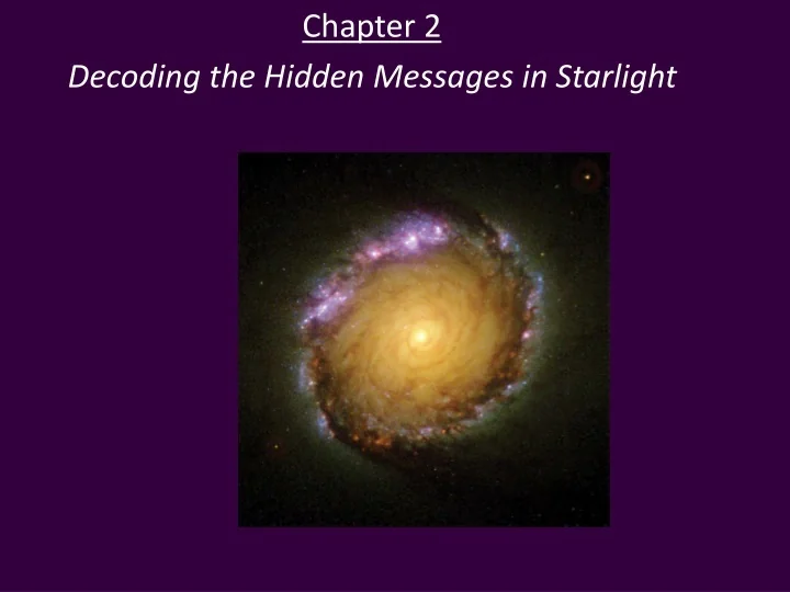 PPT - Chapter 2 Decoding the Hidden Messages in Starlight PowerPoint ...