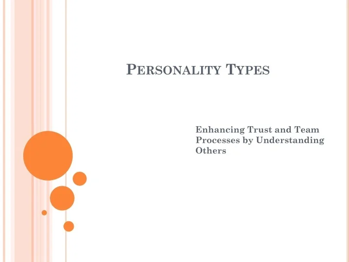 PPT - Personality Types PowerPoint Presentation, free download - ID:9653152