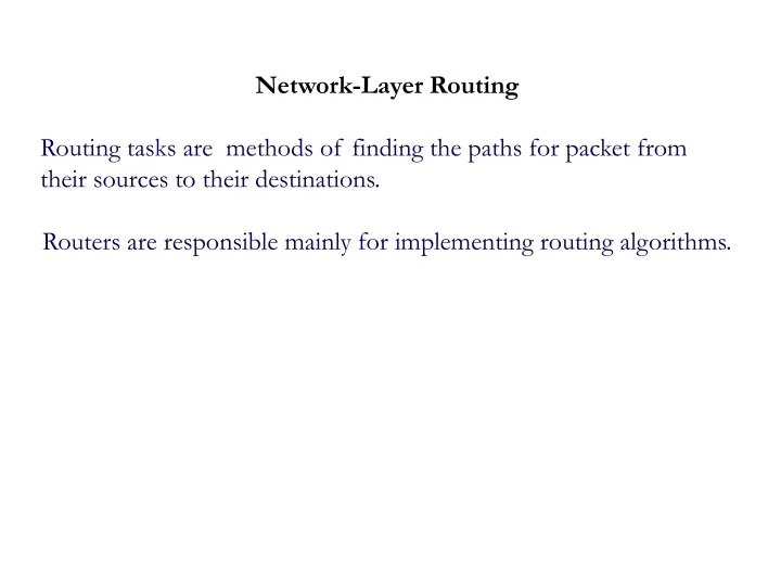 PPT - Network-Layer Routing PowerPoint Presentation, free download - ID ...