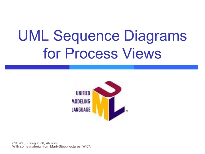 PPT - UML Sequence Diagrams for Process Views PowerPoint Presentation ...
