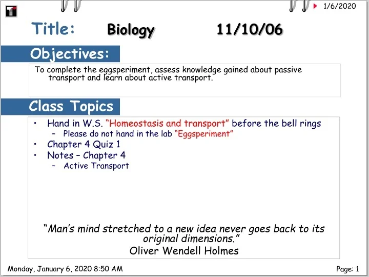 PPT - Class Topics PowerPoint Presentation, free download - ID:9653944