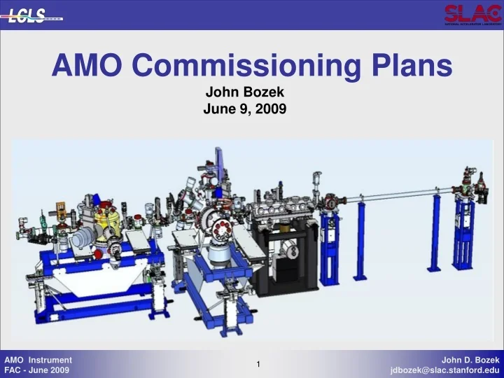 PPT - AMO Commissioning Plans PowerPoint Presentation, free download ...