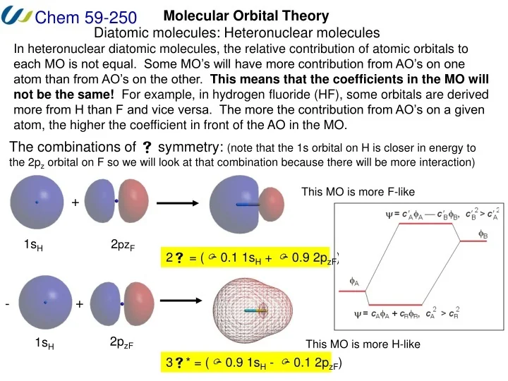 PPT - Molecular Orbital Theory PowerPoint Presentation, free download ...
