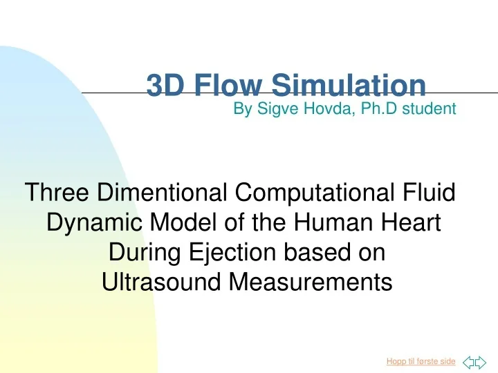 PPT - 3D Flow Simulation PowerPoint Presentation, free download - ID ...