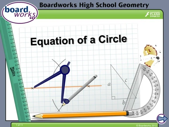 PPT - Equation of a Circle PowerPoint Presentation, free download - ID ...