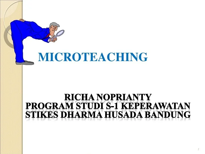 PPT - MICROTEACHING PowerPoint Presentation, free download - ID:9661703