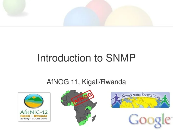 PPT - Introduction to SNMP PowerPoint Presentation, free download - ID ...