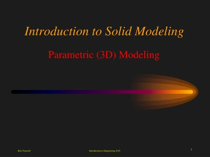 PPT - Introduction to Solid Modeling PowerPoint Presentation, free download - ID:9664608