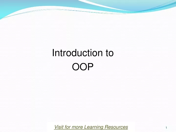PPT - Introduction to OOP PowerPoint Presentation, free download - ID ... PPT - Introduction to OOP PowerPoint Presentation, free download - ID ...
