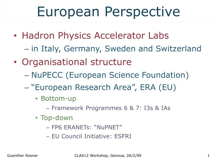 PPT - European Perspective PowerPoint Presentation, free download - ID ...