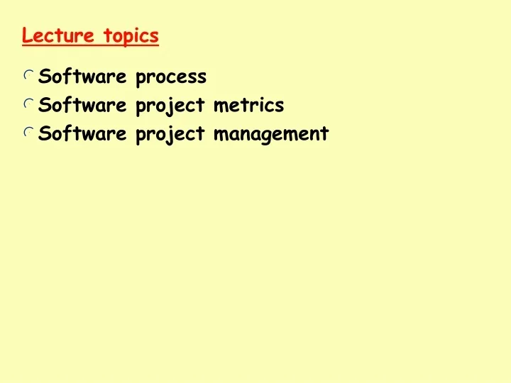 PPT - Lecture topics PowerPoint Presentation, free download - ID:9665984