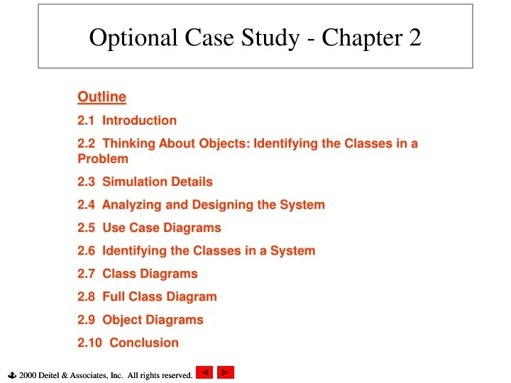 PPT - Optional Case Study - Chapter 2 PowerPoint Presentation, free ...