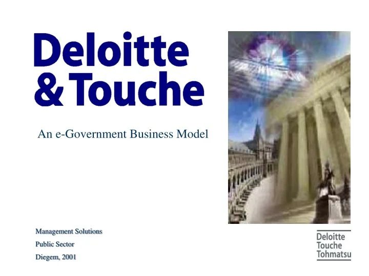 PPT - An e-Government Business Model PowerPoint Presentation, free ...