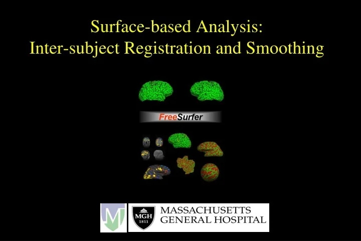 PPT - Surface-based Analysis: Inter-subject Registration and Smoothing PowerPoint Presentation ...