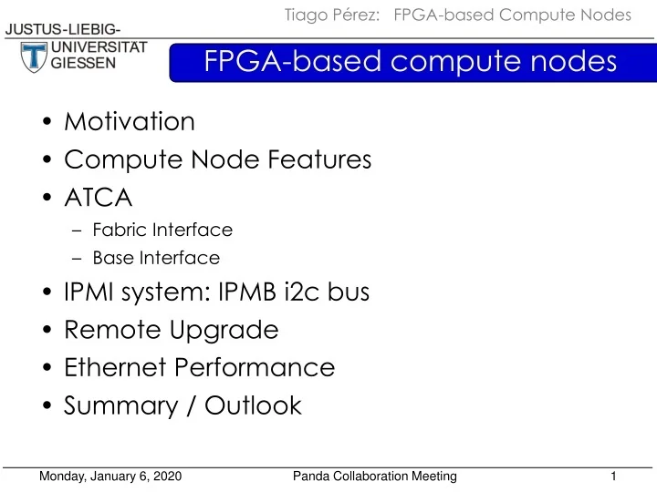 PPT - FPGA-based compute nodes PowerPoint Presentation, free download - ID:9670469