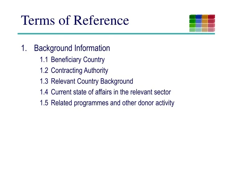 PPT - Terms of Reference PowerPoint Presentation, free download - ID ...