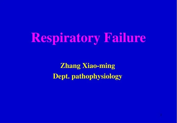 PPT - Respiratory Failure PowerPoint Presentation, free download - ID ...