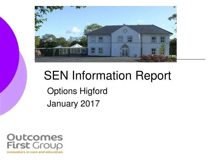 PPT - SEN Information Report PowerPoint Presentation, free download ...
