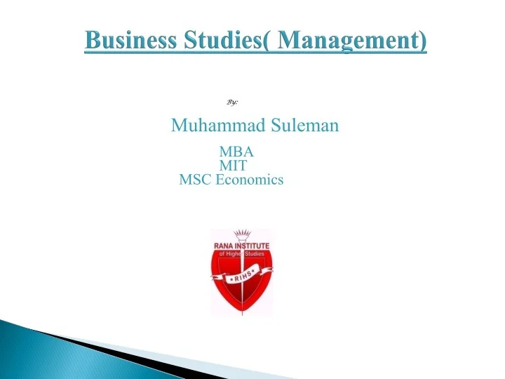 PPT - Business Studies( Management) PowerPoint Presentation, free ...