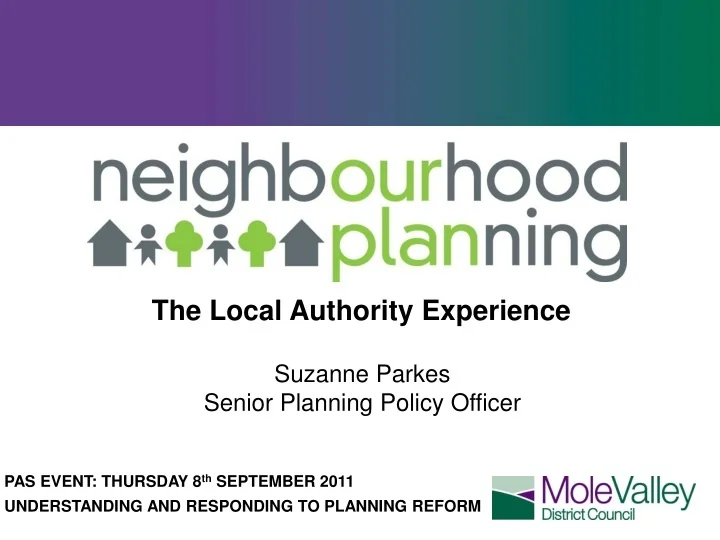 PPT - The Local Authority Experience PowerPoint Presentation, free ...