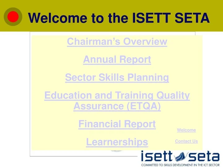 PPT - Welcome to the ISETT SETA PowerPoint Presentation, free download ...