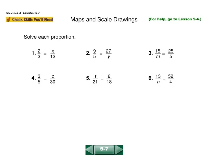 PPT - Maps and Scale Drawings PowerPoint Presentation, free download ...
