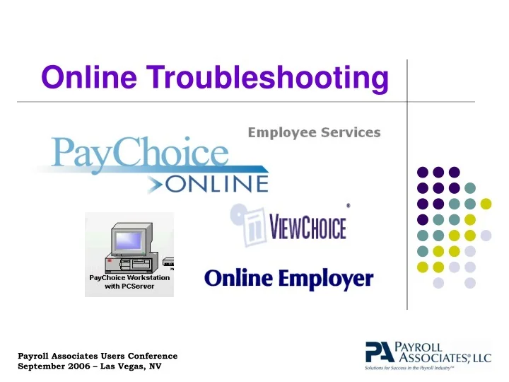 PPT - Online Troubleshooting PowerPoint Presentation, free download ...