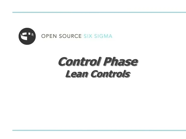 PPT - Control Phase Lean Controls PowerPoint Presentation, free ...