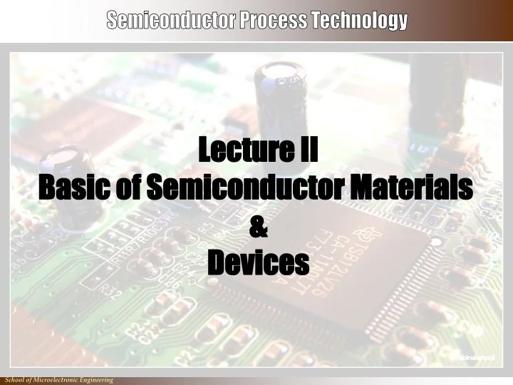 PPT - Semiconductor Process Technology PowerPoint Presentation, free ...