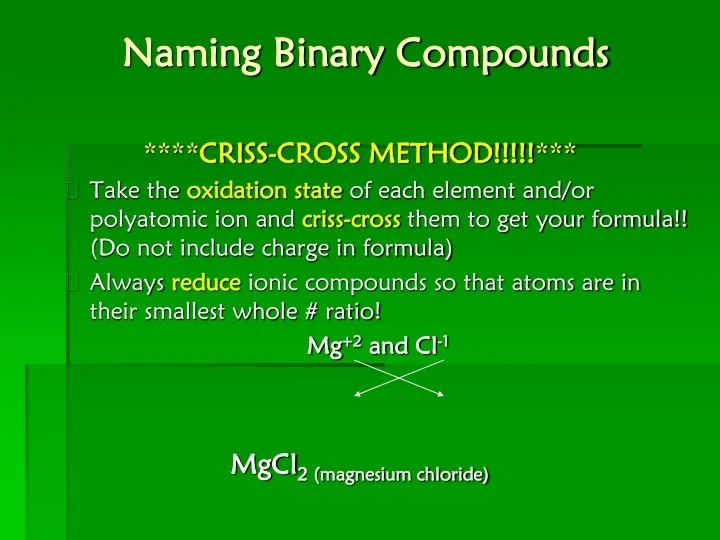 PPT - Naming Binary Compounds PowerPoint Presentation, free download ...