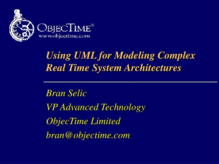 Uml And Real Time System Example