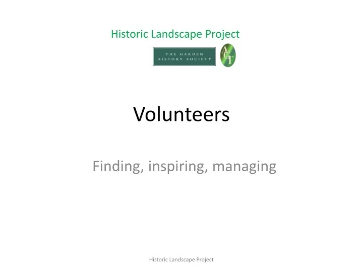 PPT - Volunteers PowerPoint Presentation, free download - ID:9678102