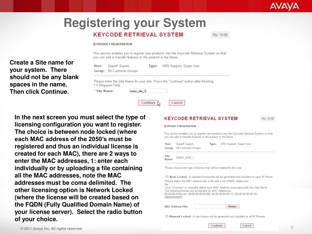 PPT - . IP Softphone 2050 Keycode Retrieval System User Guide ...
