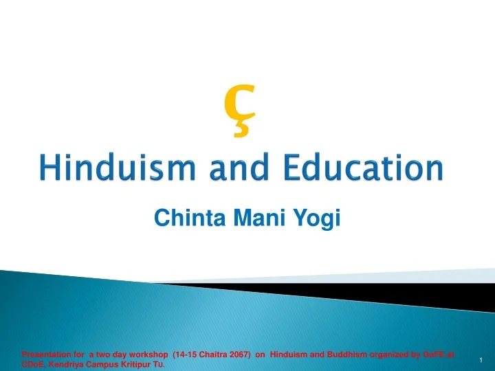 PPT - Hinduism and Education PowerPoint Presentation, free download ...