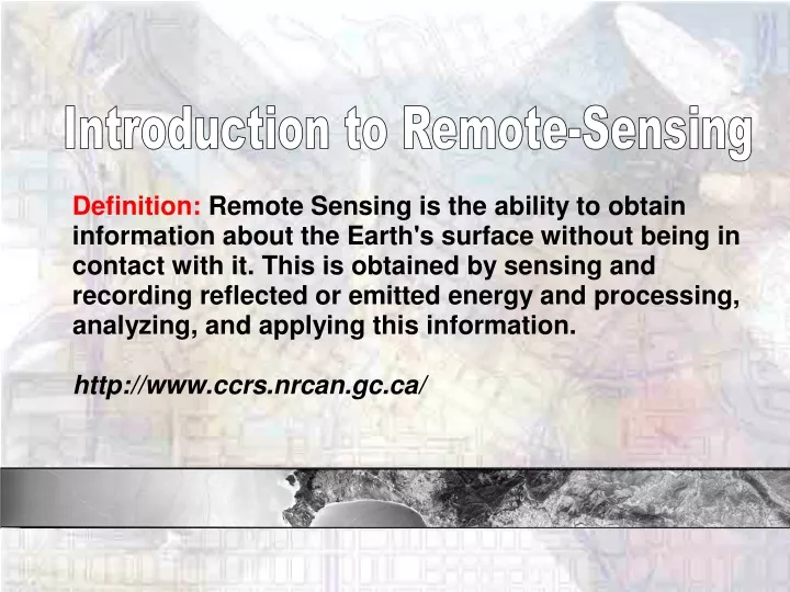 PPT - Introduction to Remote-Sensing PowerPoint Presentation, free ... PPT - Introduction to Remote-Sensing PowerPoint Presentation, free ...
