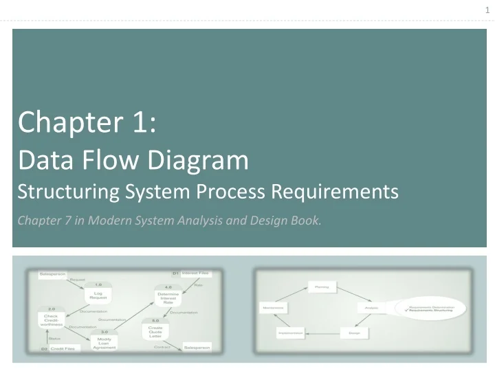 PPT - Chapter 1: Data Flow Diagram Structuring System Process ...