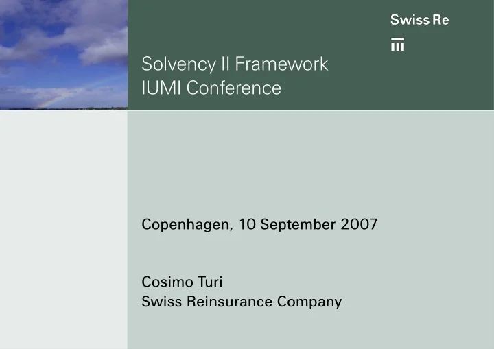 PPT - Solvency II Framework IUMI Conference PowerPoint Presentation ...