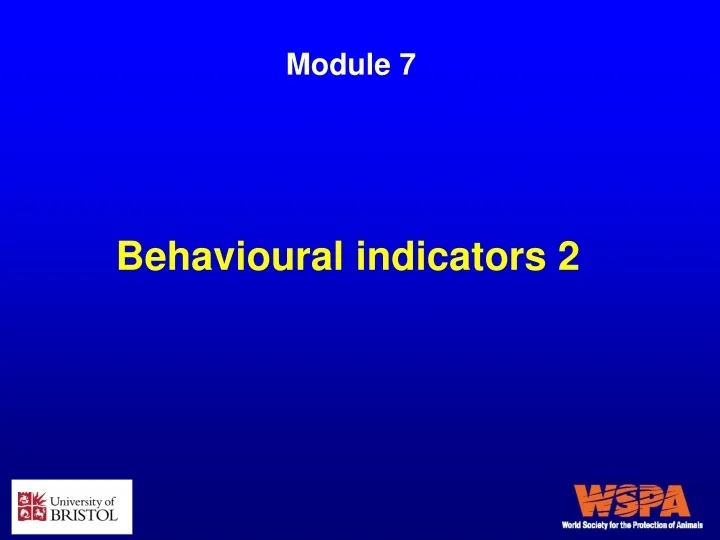 PPT - Behavioural indicators 2 PowerPoint Presentation, free download ...