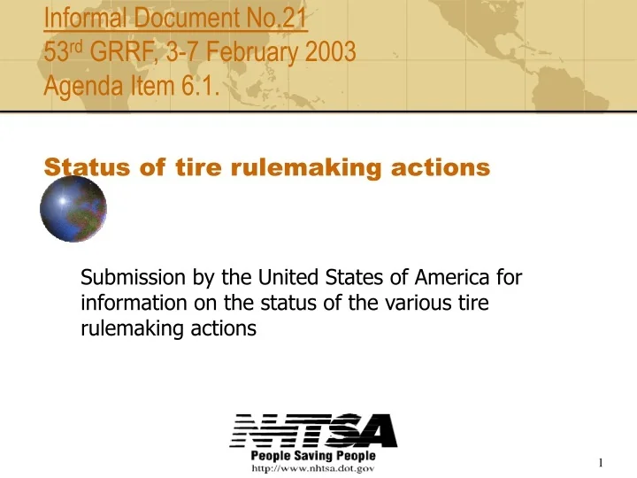 PPT - TREAD ACT PowerPoint Presentation, free download - ID:9685929