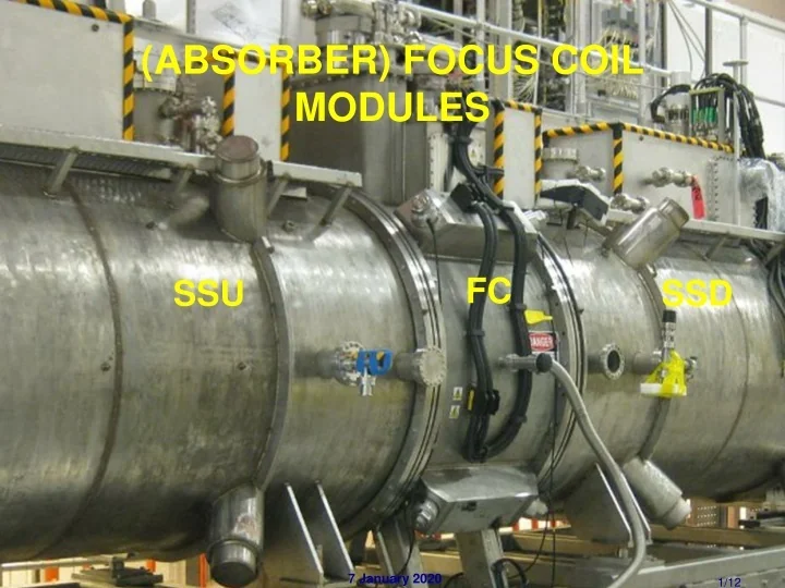 PPT - (ABSORBER) FOCUS COIL MODULES PowerPoint Presentation, free ...